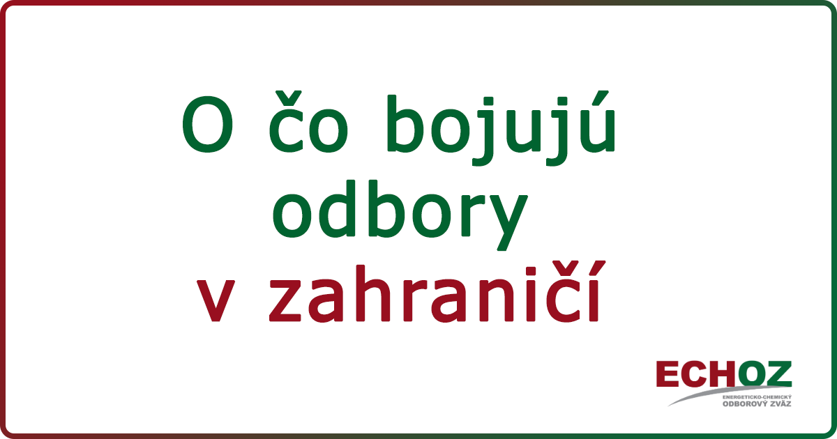 Správy o kolektívnom vyjednávaní zo zahraničia (December 2020) - ECHOZ